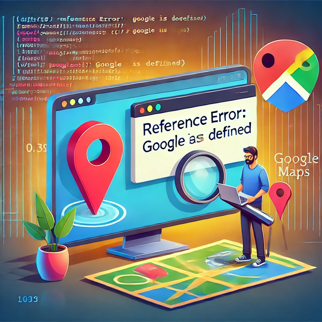 How to Fix "ReferenceError: google is not defined" in Google Maps API - Yellow! GNU