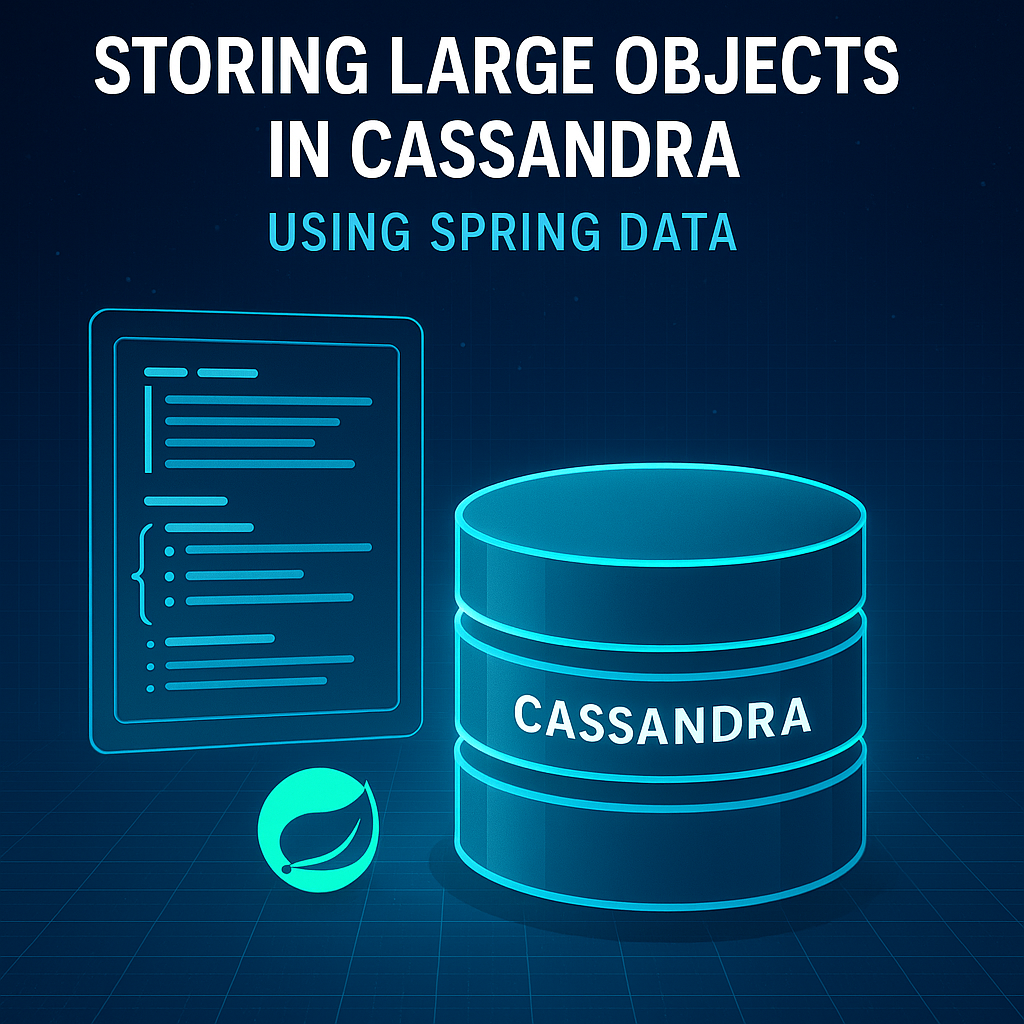 Storing Large and Complex Java Objects in Cassandra Using Spring: Best Practices and Design ...