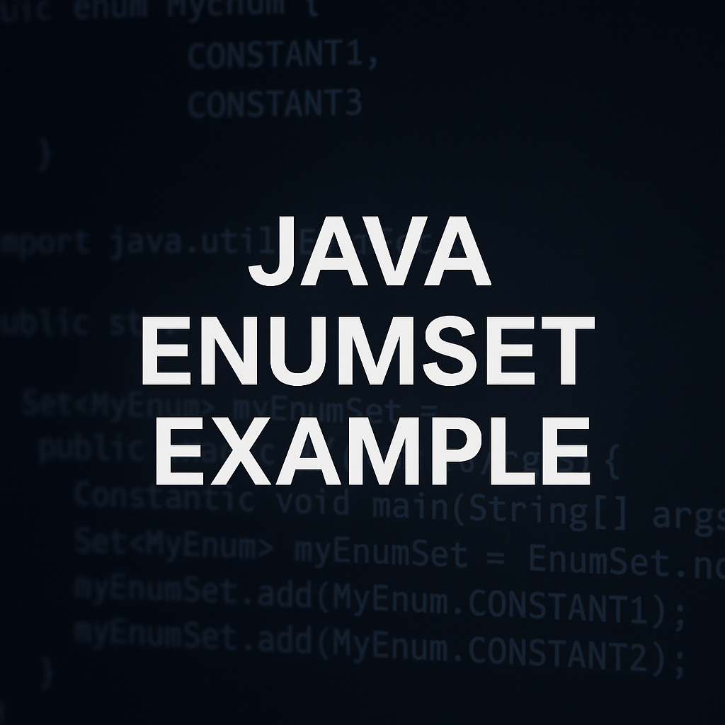 Define and Use a Set of Enums in Java (With Code Examples) - Yellow! GNU