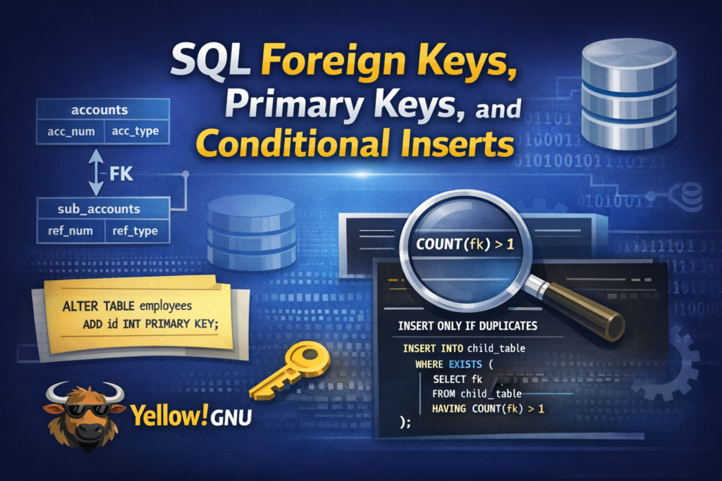 Understanding Foreign Keys, Primary Key Alterations, and Conditional ...