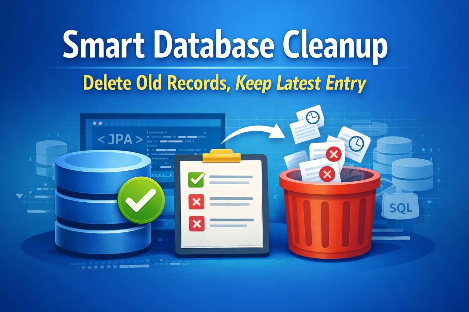 Delete Older Records by Date While Keeping the Latest Entry in a SQL ...